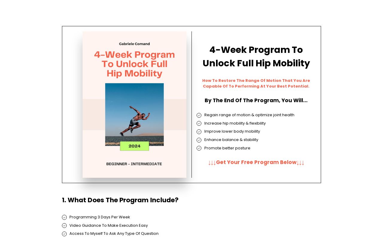 4-Week Program To Unlock Full Hip Mobility